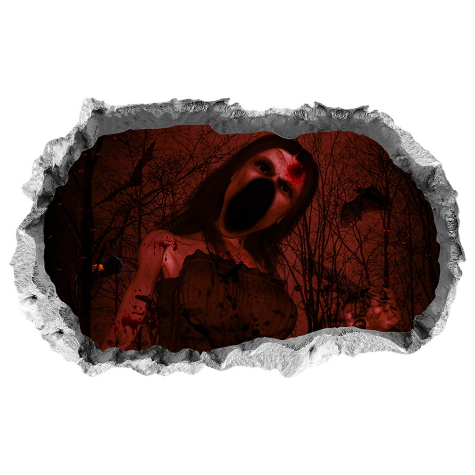 3D Halloween Wall Decals, Ghost Hand Halloween Wall Stickers Floor ...