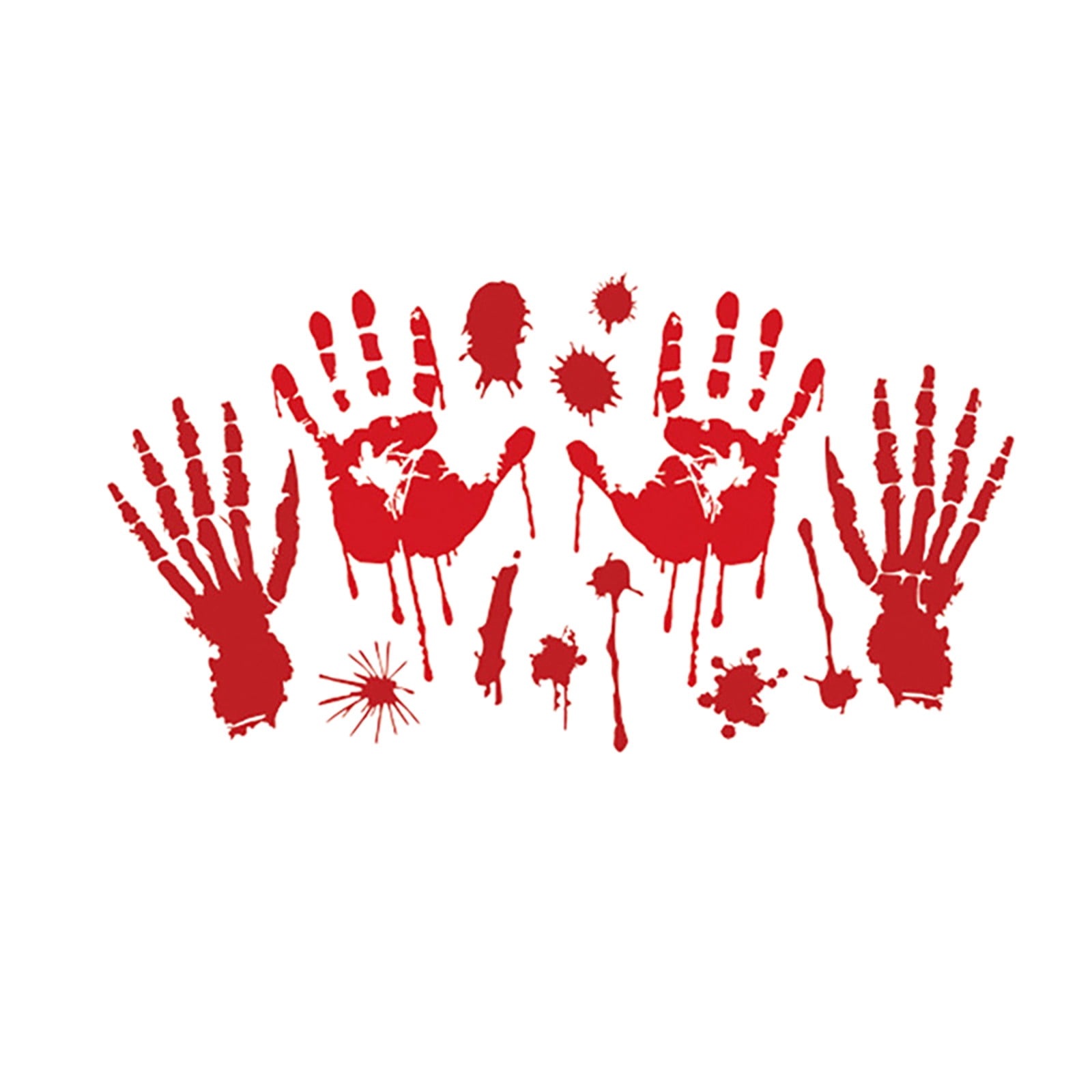 3D Halloween Wall Decals Removable,Halloween Wall Stickers Red Blood ...
