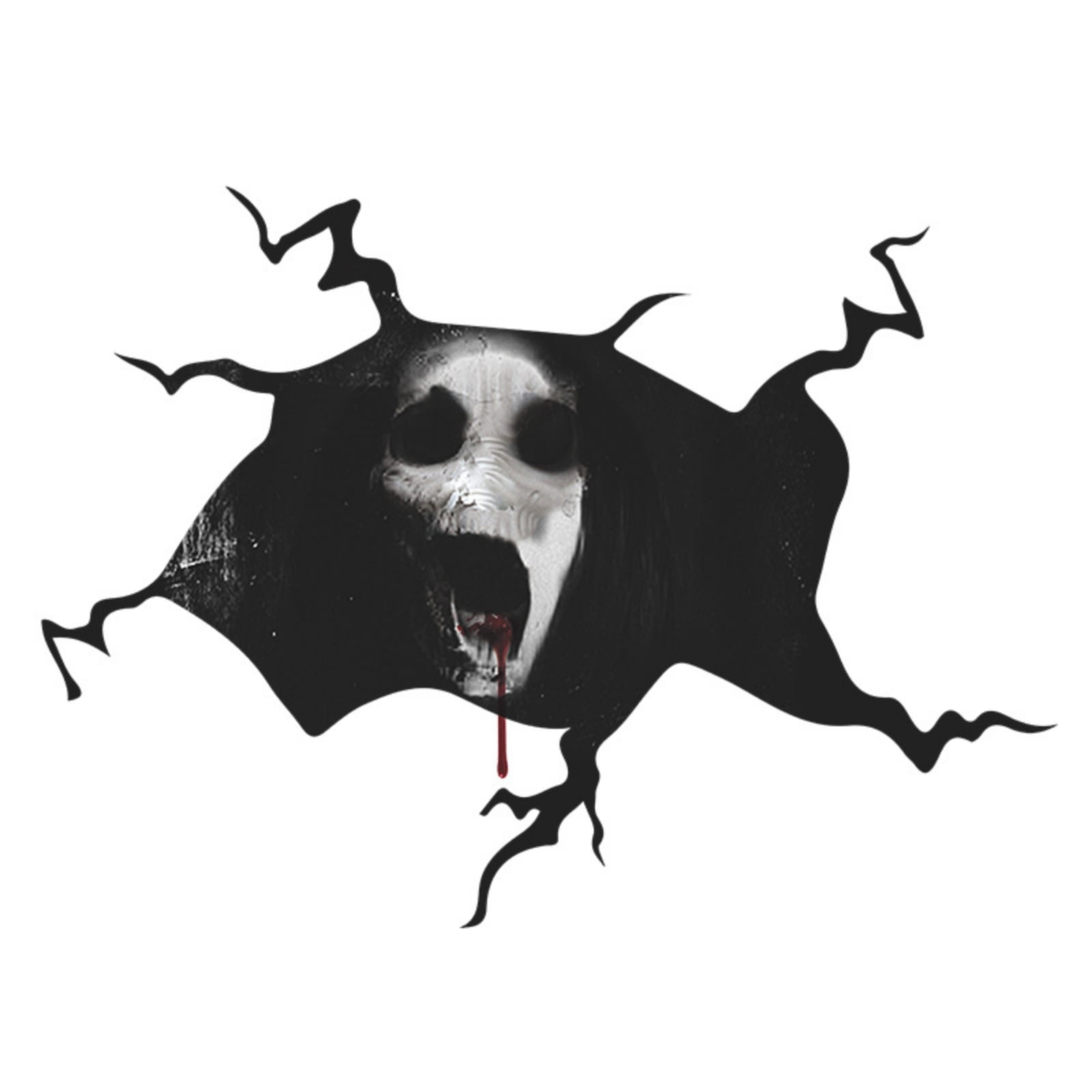 3D Halloween Wall Decals Removable, Skeleton Halloween Wall Stickers ...