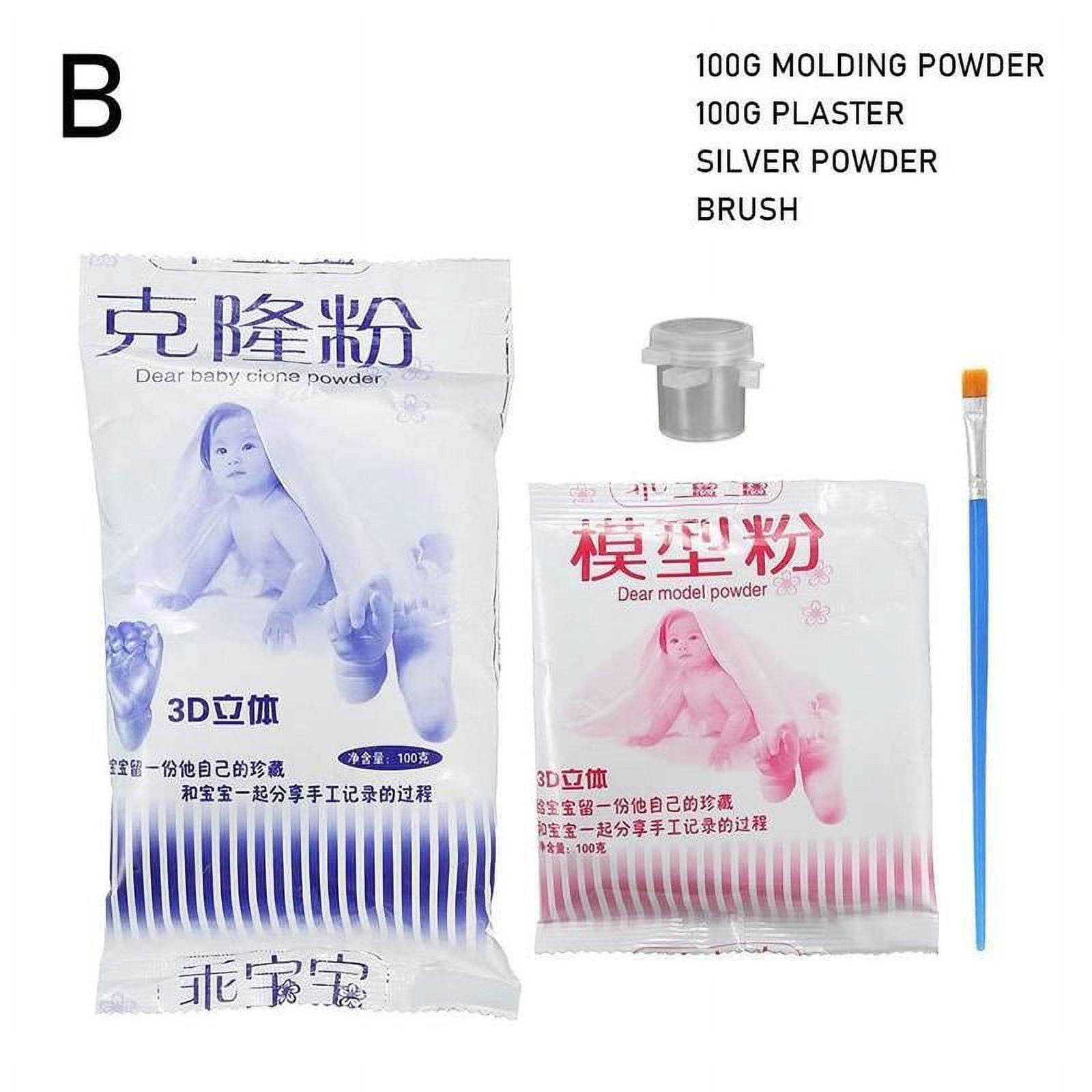 3D Hand Foot Print Mold Plaster Casting Kit Handprint R5D9 Footprint Z3B6 B1L6 - Walmart.com