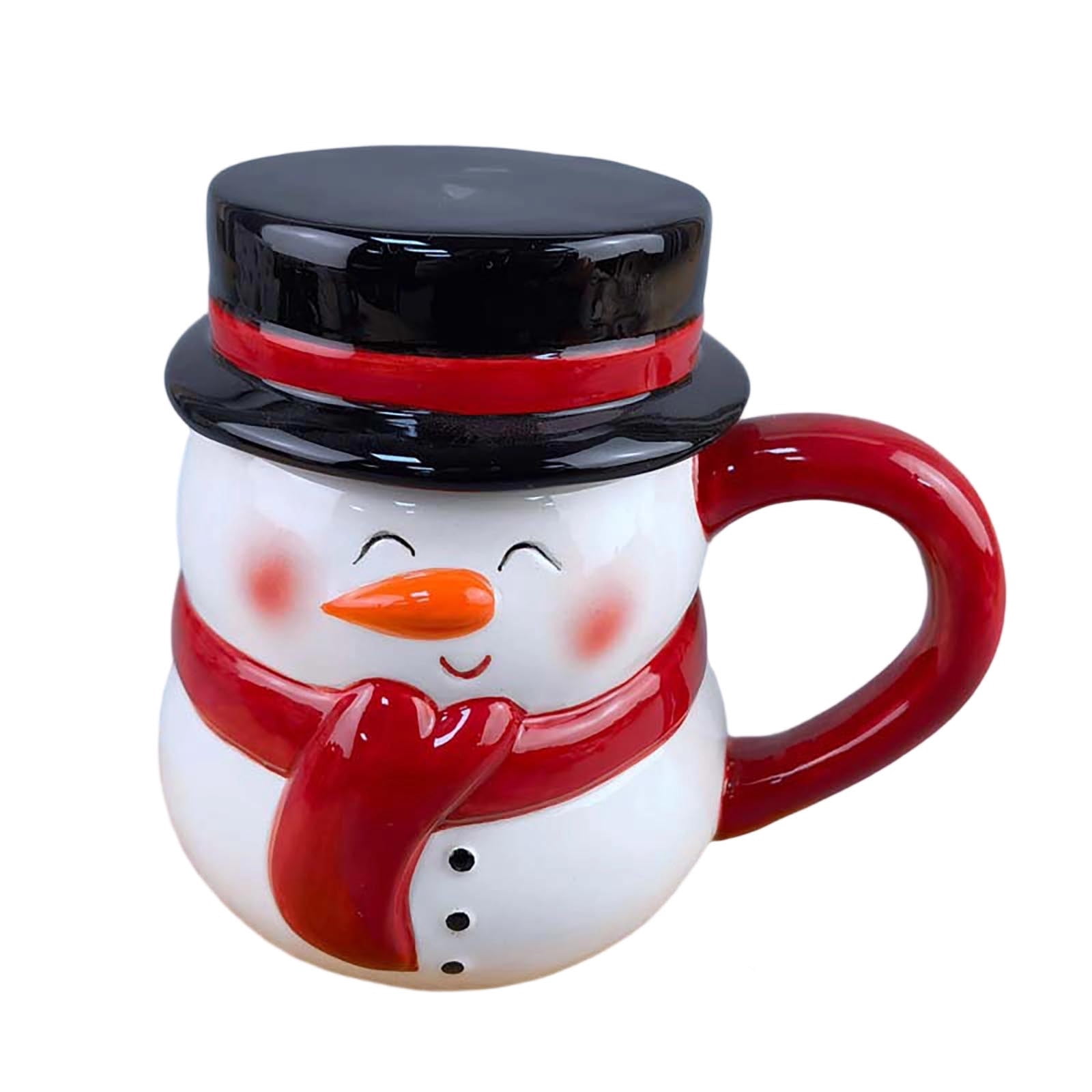 3D Hand Painted Santa Claus Coffee Mug,Snowman & Christmas Tree Shaped ...