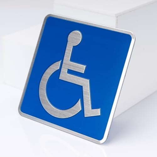 3D Handicap Sign Stickers with Adhesive Backing – Metal-Reinforced ...