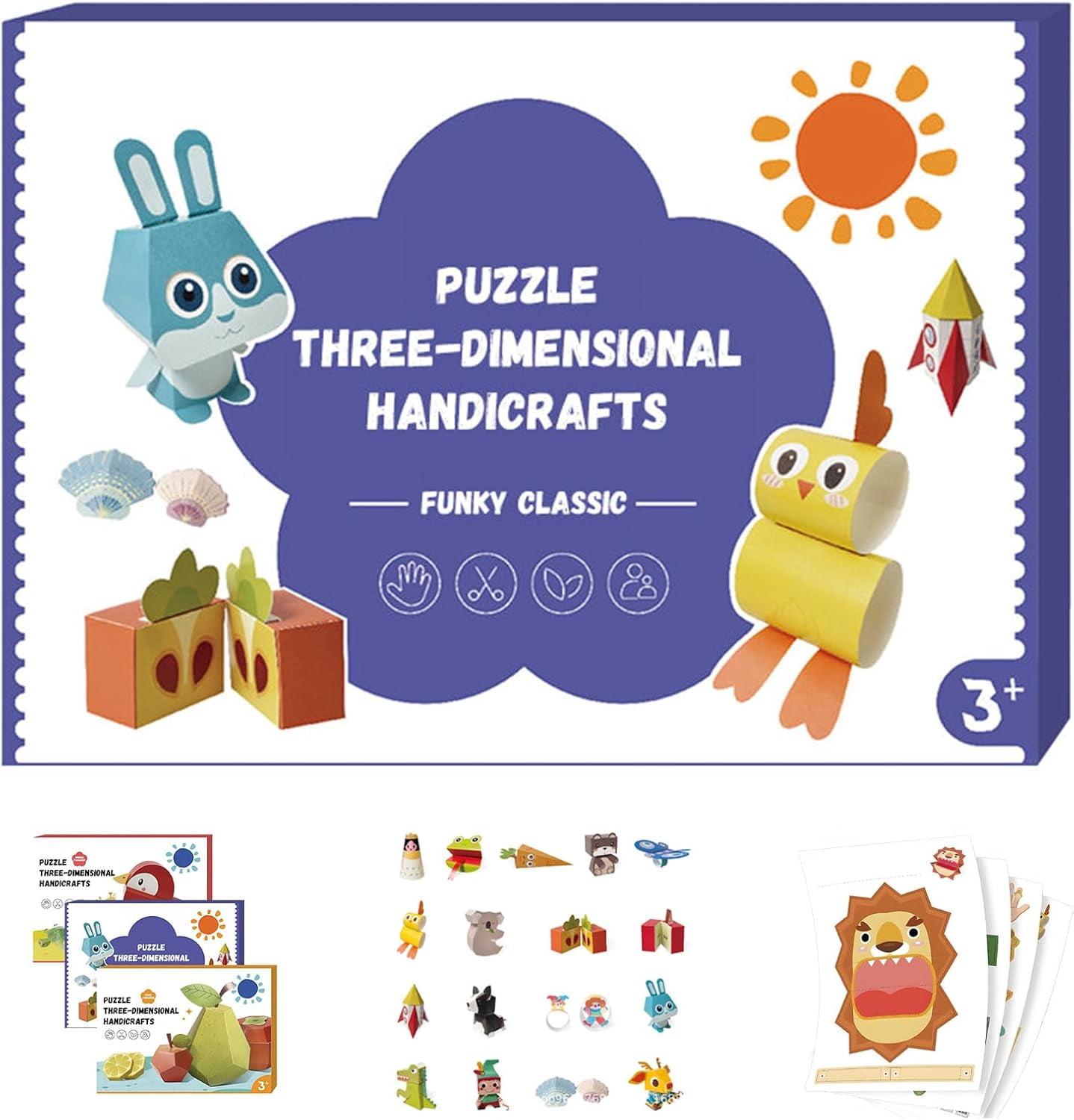 3D Handmade Origami Book, Fun DIY Origami Paper Craft Kit, Easy ...