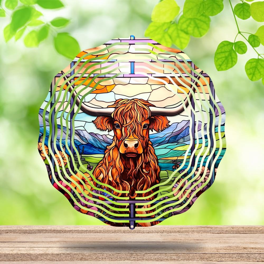 3D Hanging Wind Spinner, Outdoor Garden Hanging Decor, Unique Yard Art ...