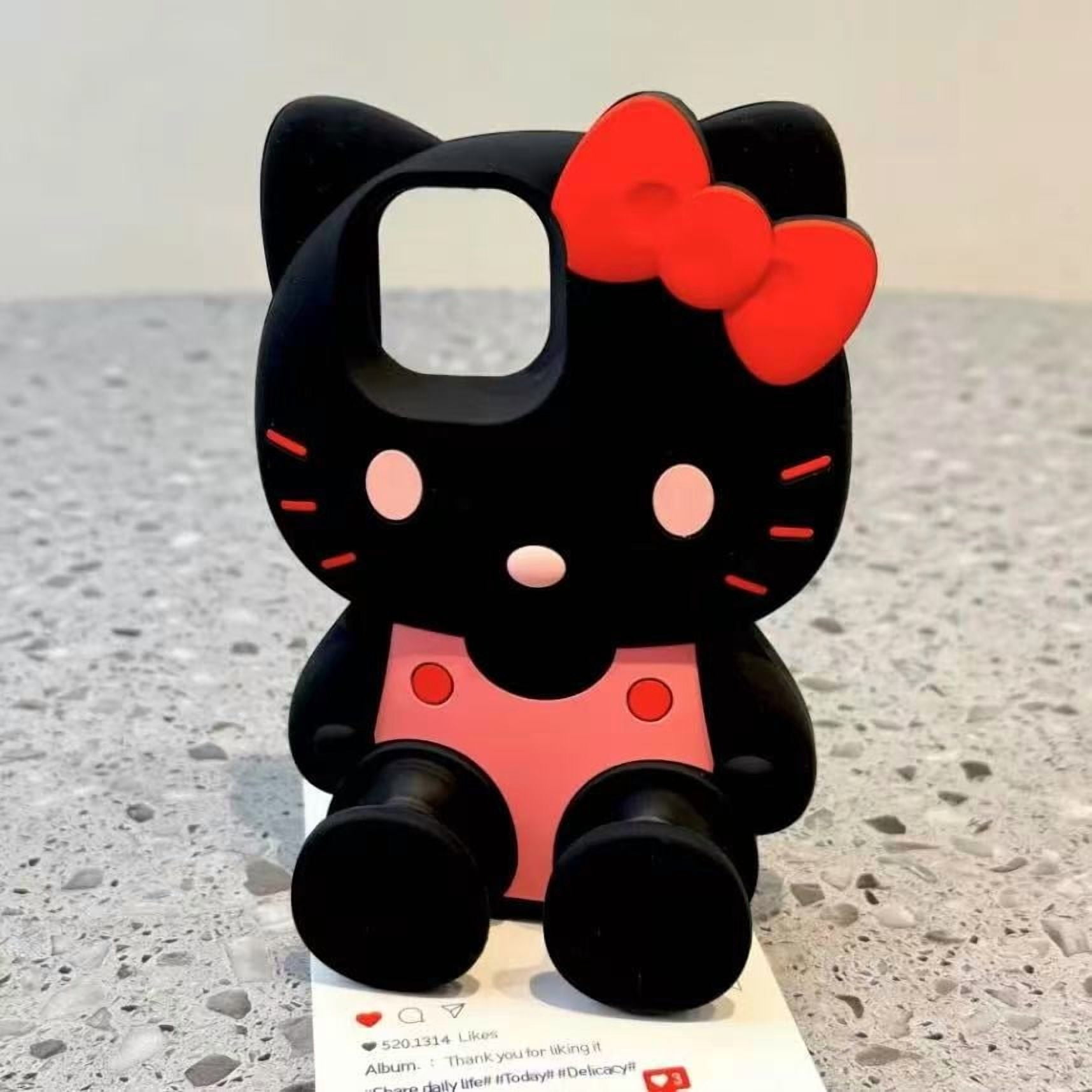 3D Hello Kitty Bow Stand Phone Holder Case For iPhone 16 promax 15 14 ...