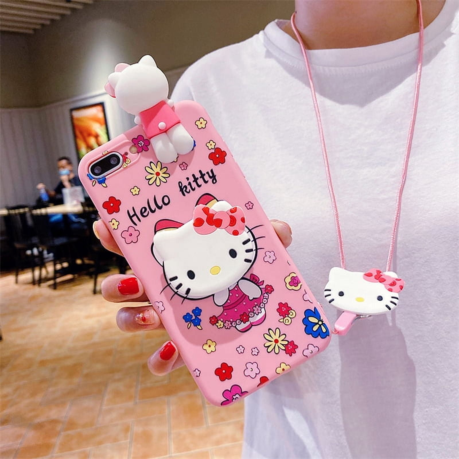 3D Hello Kitty Cartoon Phone Case For iPhone X XS Max XR 5 6 6S 7 8 ...