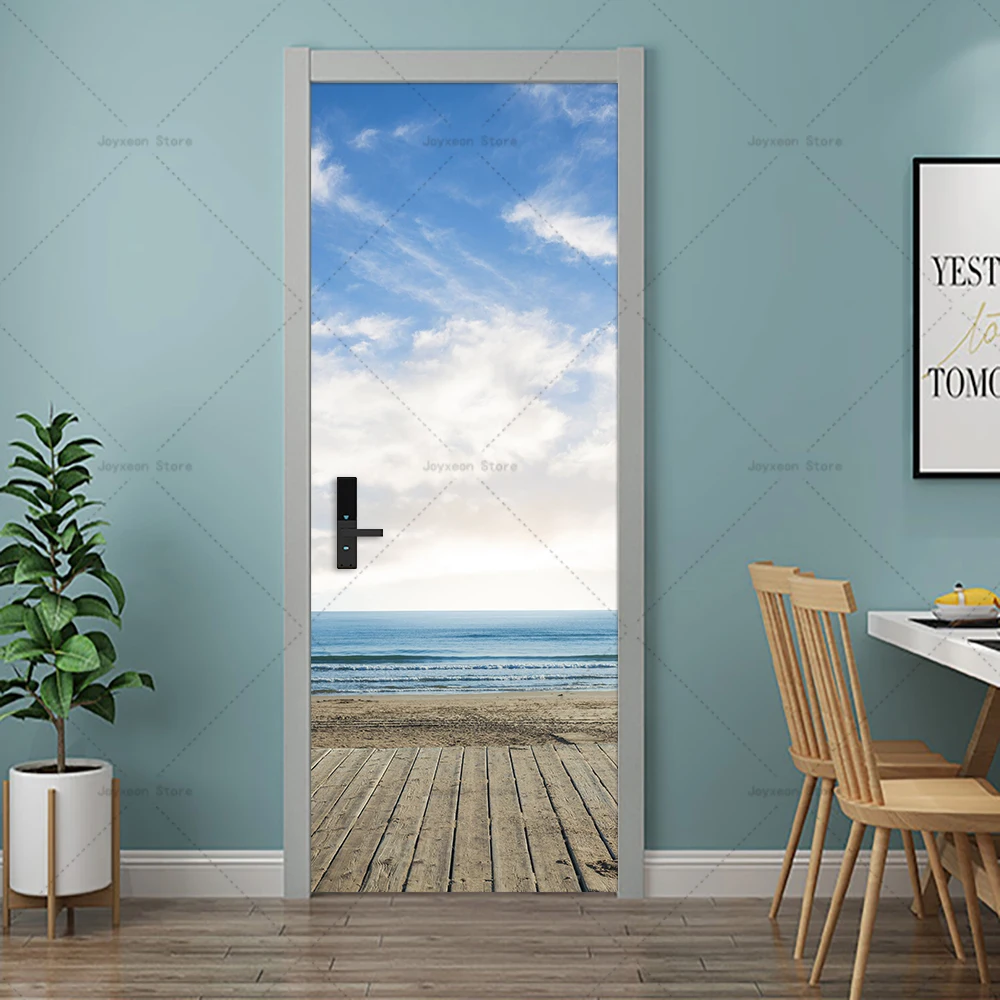 3D High Resolution Door Sticker Customizable Size Landscape Poster PVC ...