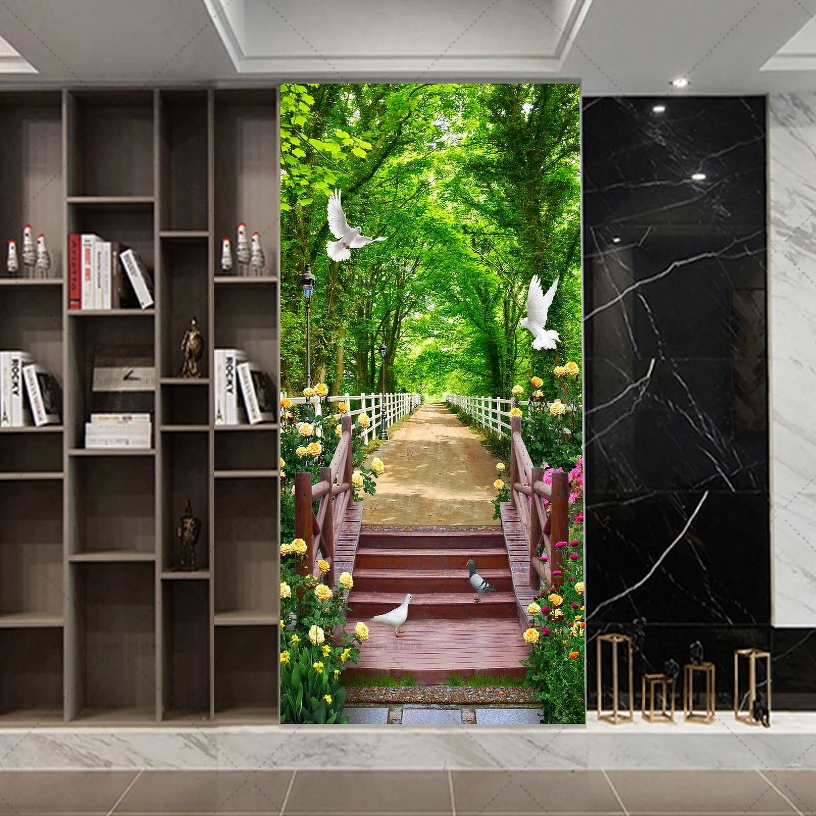3D High Resolution Door Sticker Customizable Size Landscape Poster PVC ...