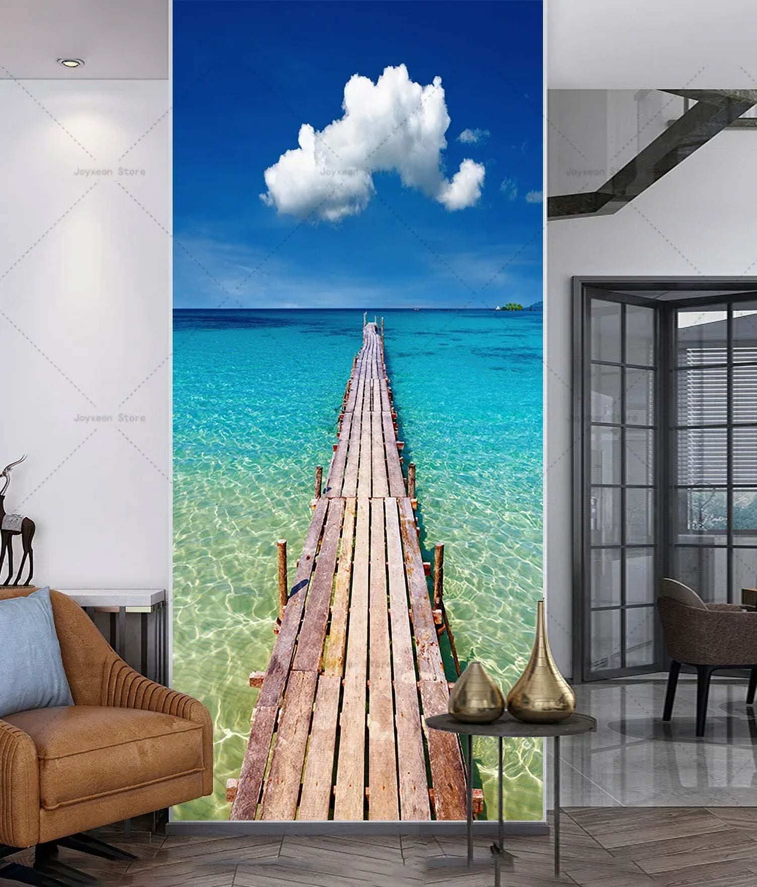3D High Resolution Door Sticker Customizable Size Landscape Poster PVC ...