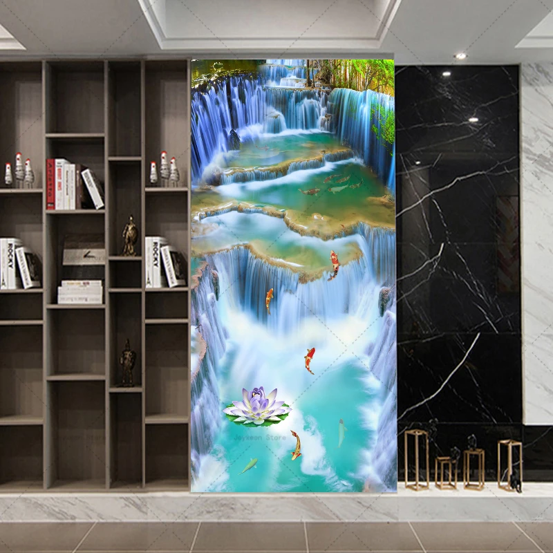 3D High Resolution Door Sticker Customizable Size Landscape Poster PVC ...