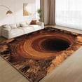3D Hole Optical Illusion Area Rugs, Vortex Cave Pattern Carpet ...