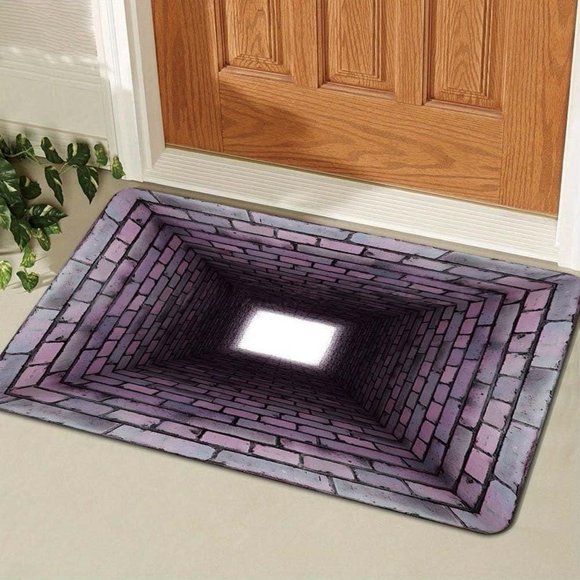 Optical Illusion Rug Hole