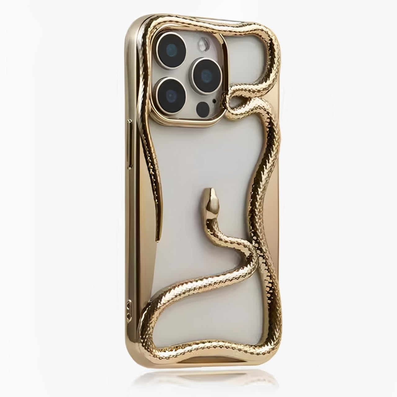 3D Hollow Snake Case for iPhone16, 16 Pro, 16 Pro Max, 11/12/13/14/15 ...