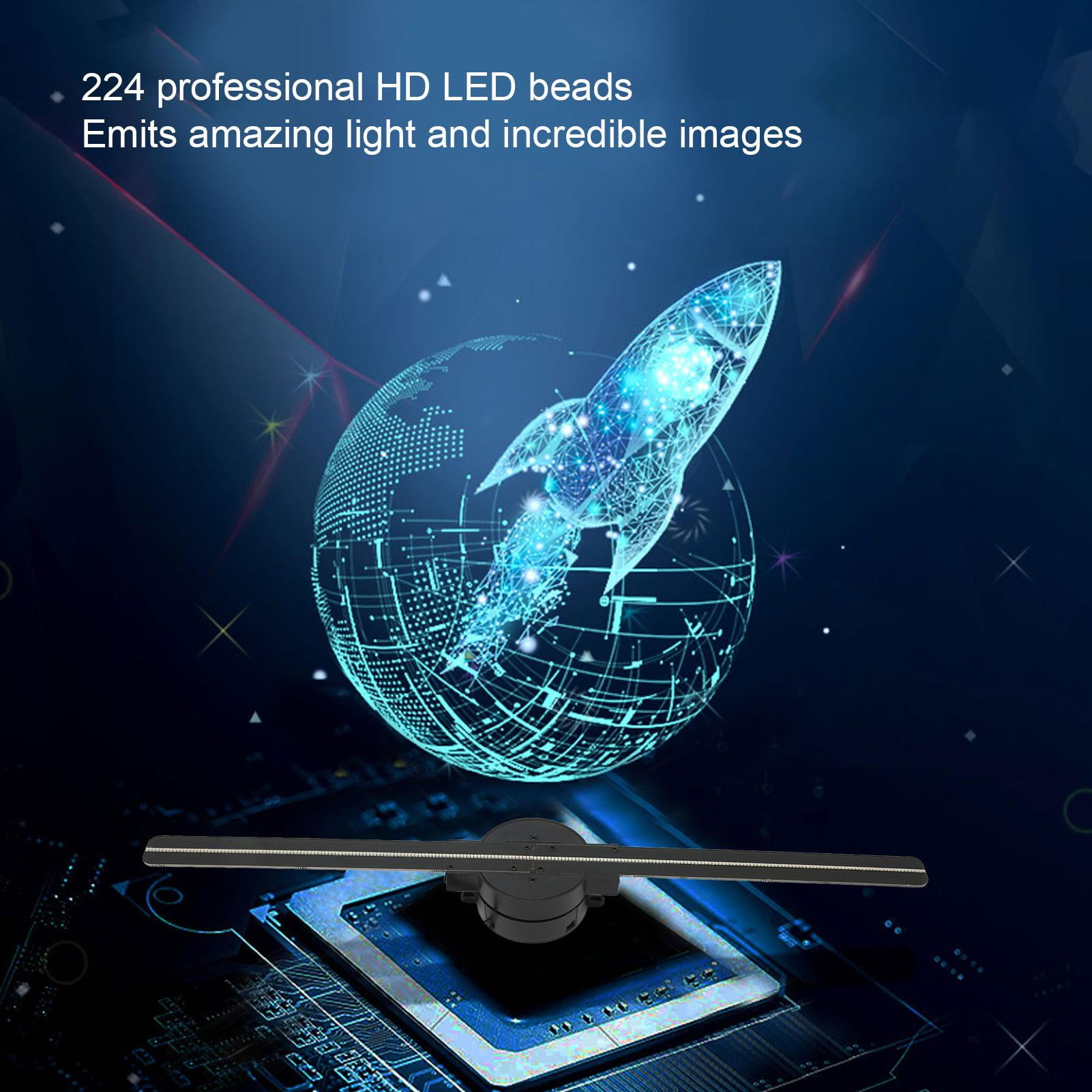 3D Hologram Fan, 16.5in 3D Hologram Projector with 224 HD LED Light ...