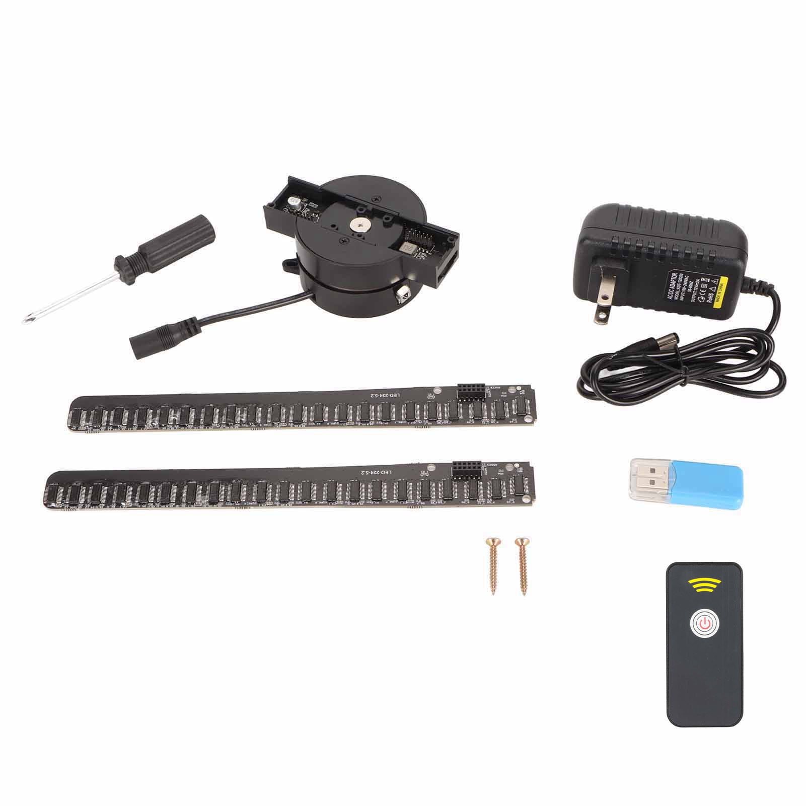 3D Hologram Fan 2000x224 224 LED Beads Support WiFi APP Hologram ...