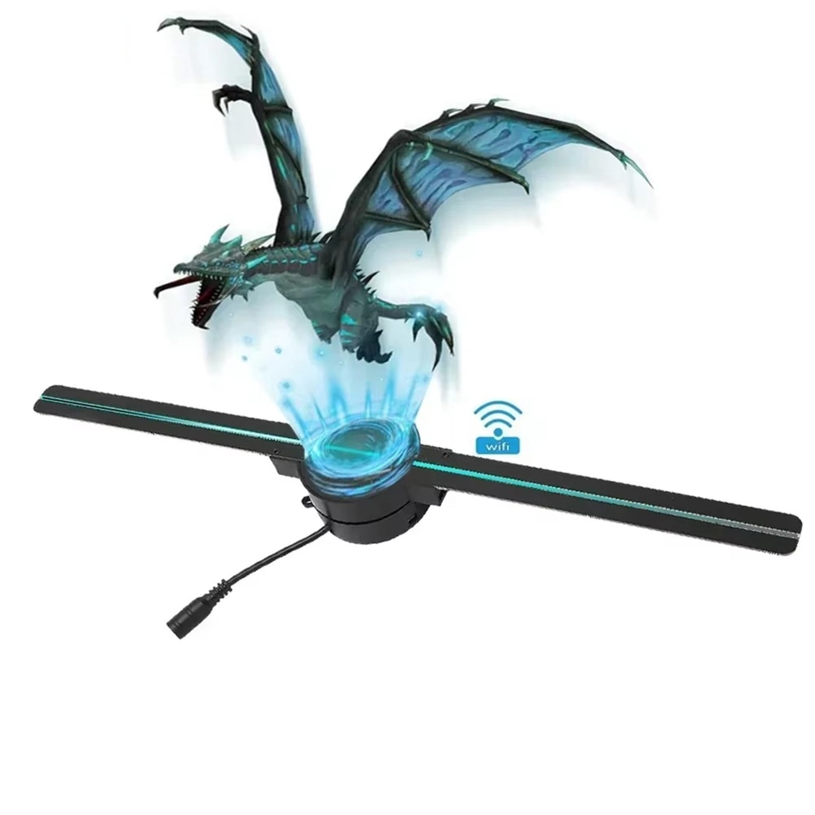 3D Hologram Fan 42CM WiFi 3D Holographic Projector Advertising Display ...