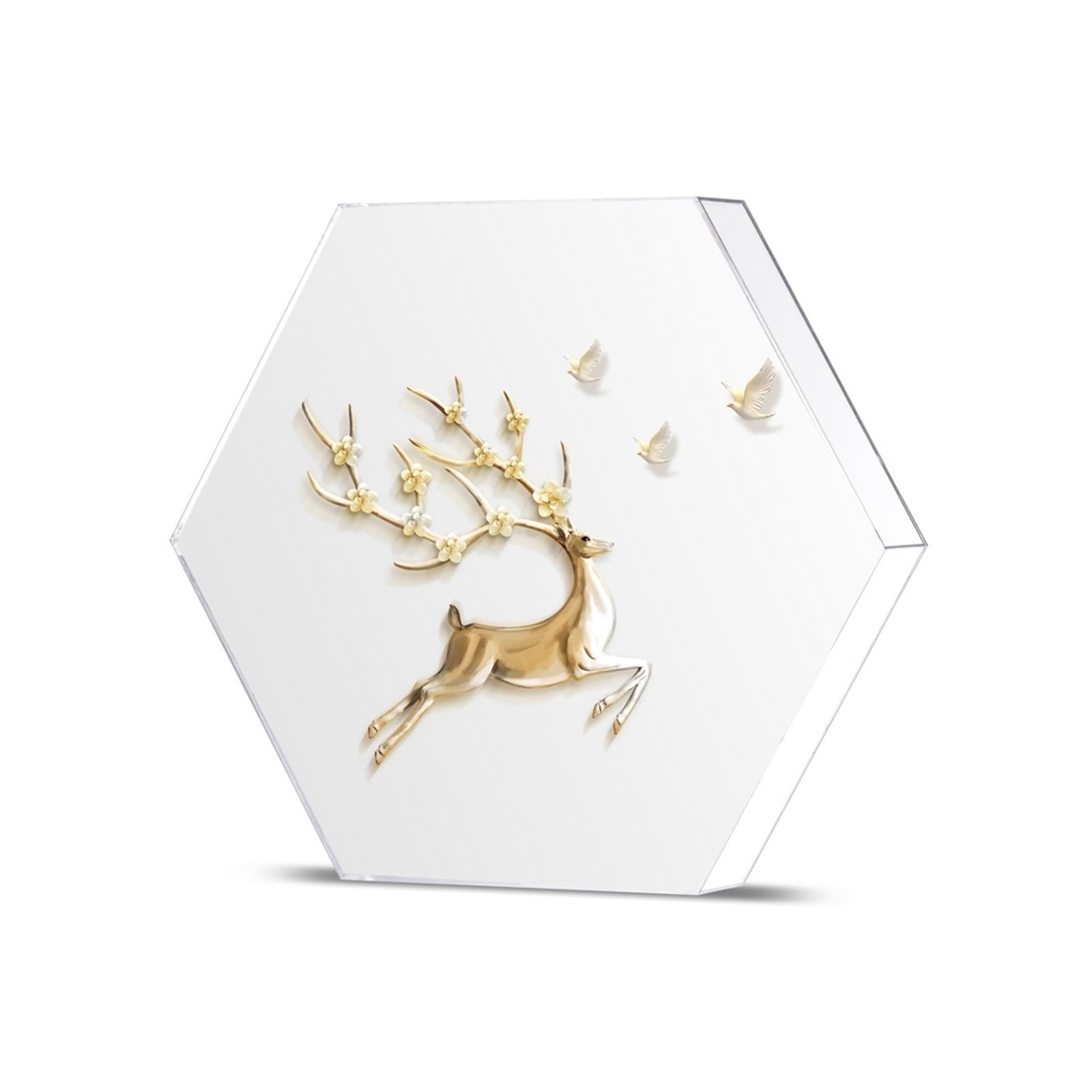 3D Hologram Hexagon Desktop Fan Display Projector Video WiFi 256LED ...