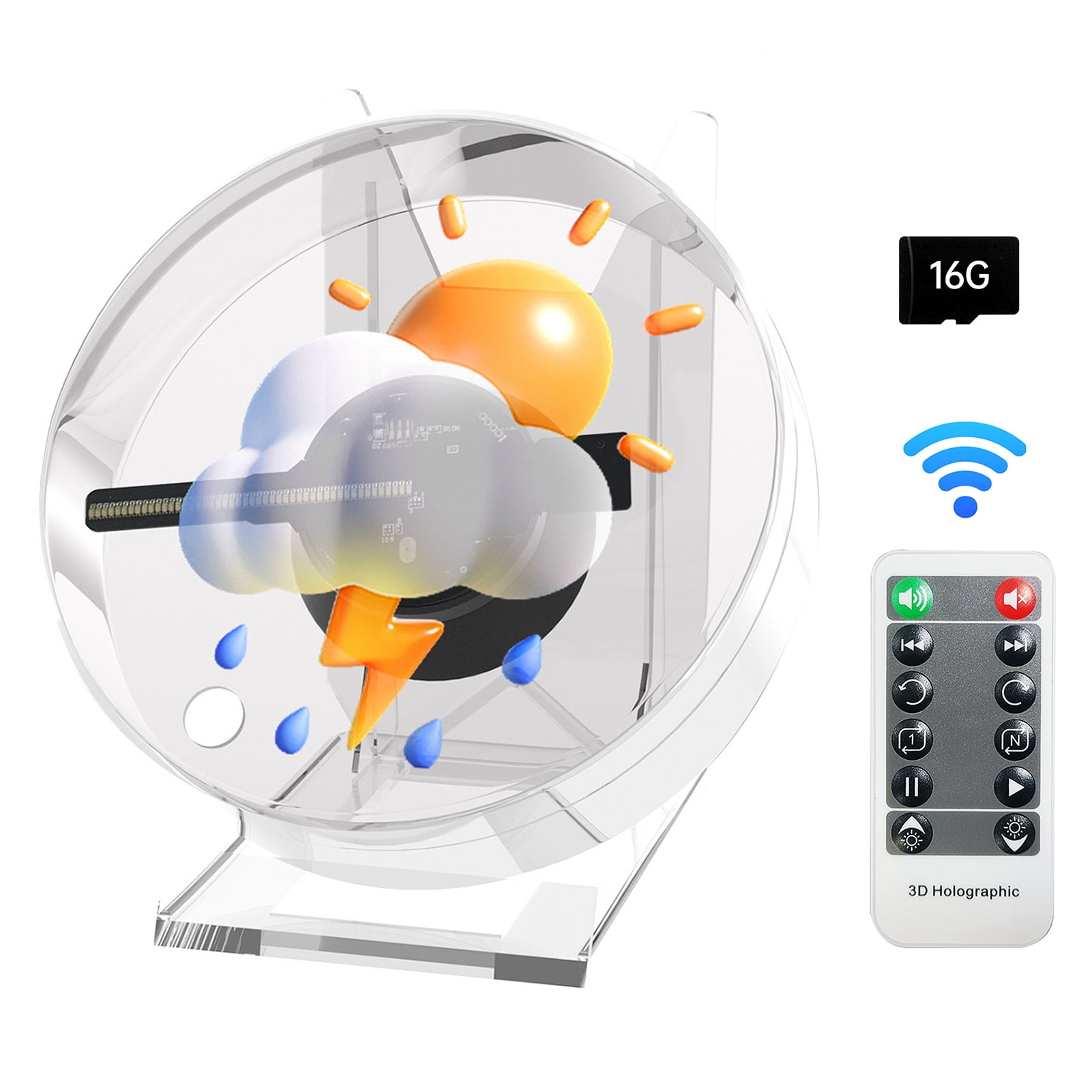 3D Hologram Projector Advertising Display Fan Advertisment Video Player ...