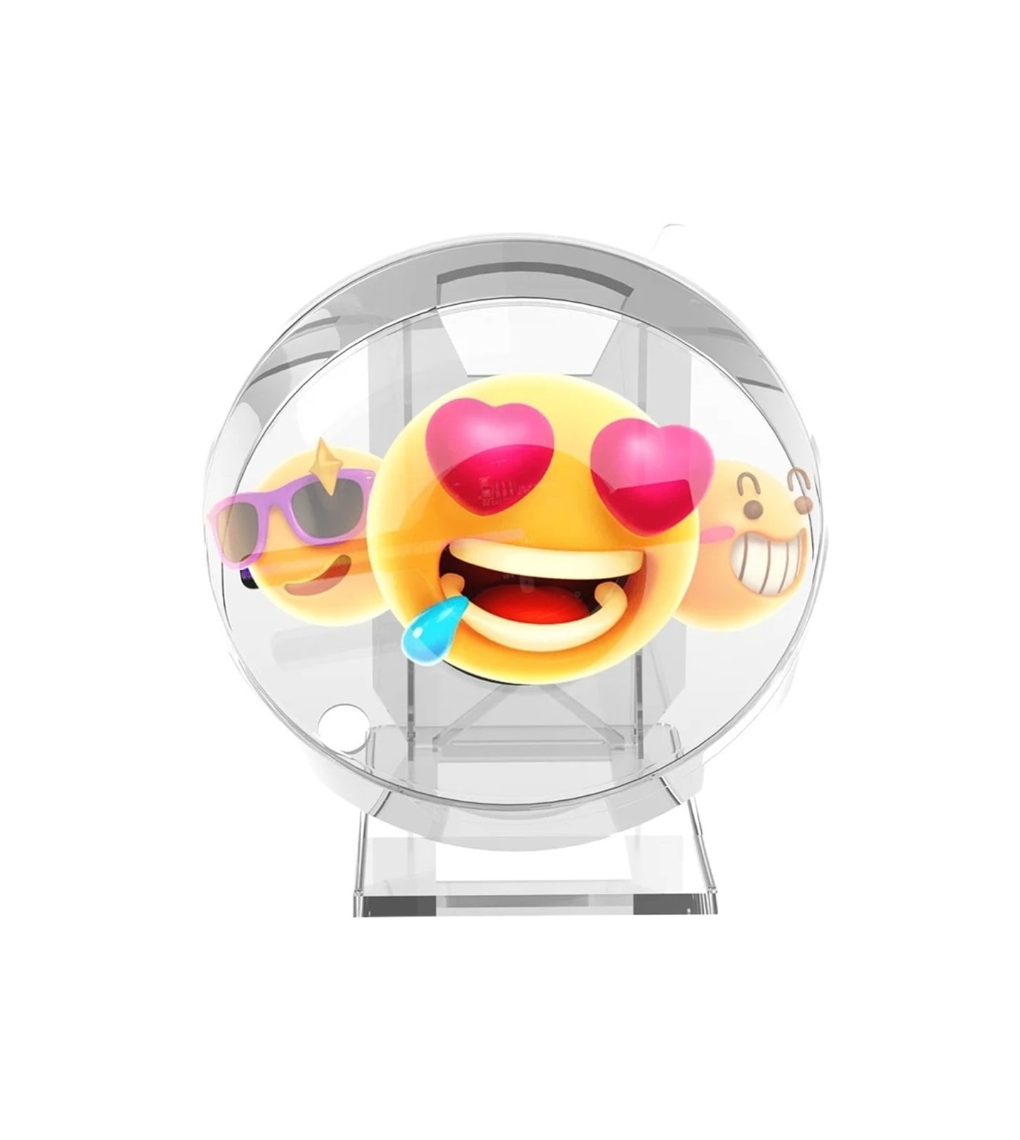 3D Hologram Projector Fan LED Sign Desktop Holographic Player Support ...