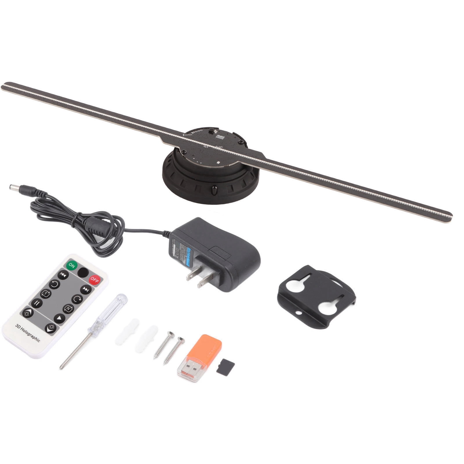 3D Holographic Display 224 LED Air Imaging Hologram Fan Projector for ...