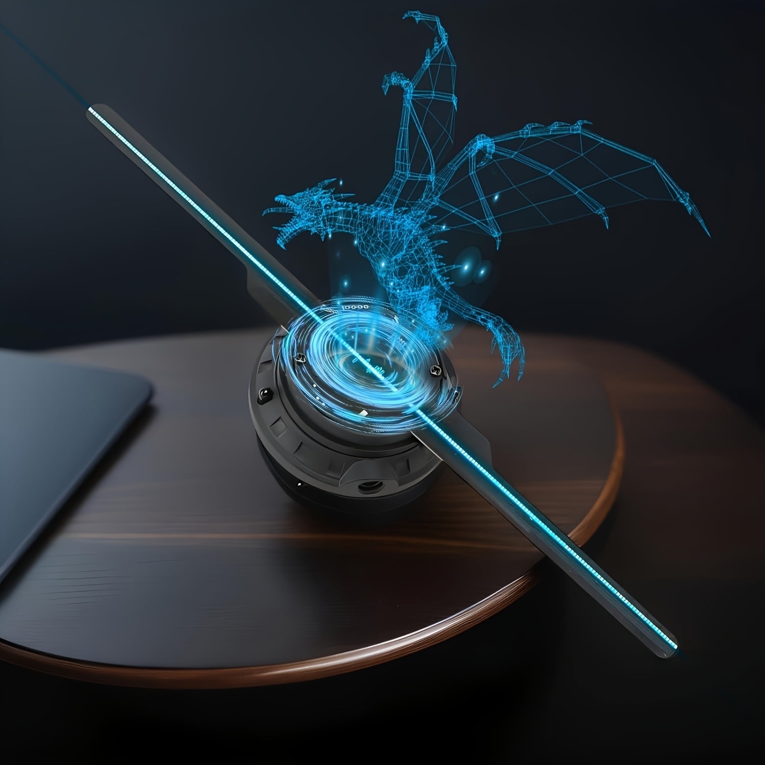 3D Holographic Fan Display – 15.75 Inch LED Projector with 244 LEDs ...