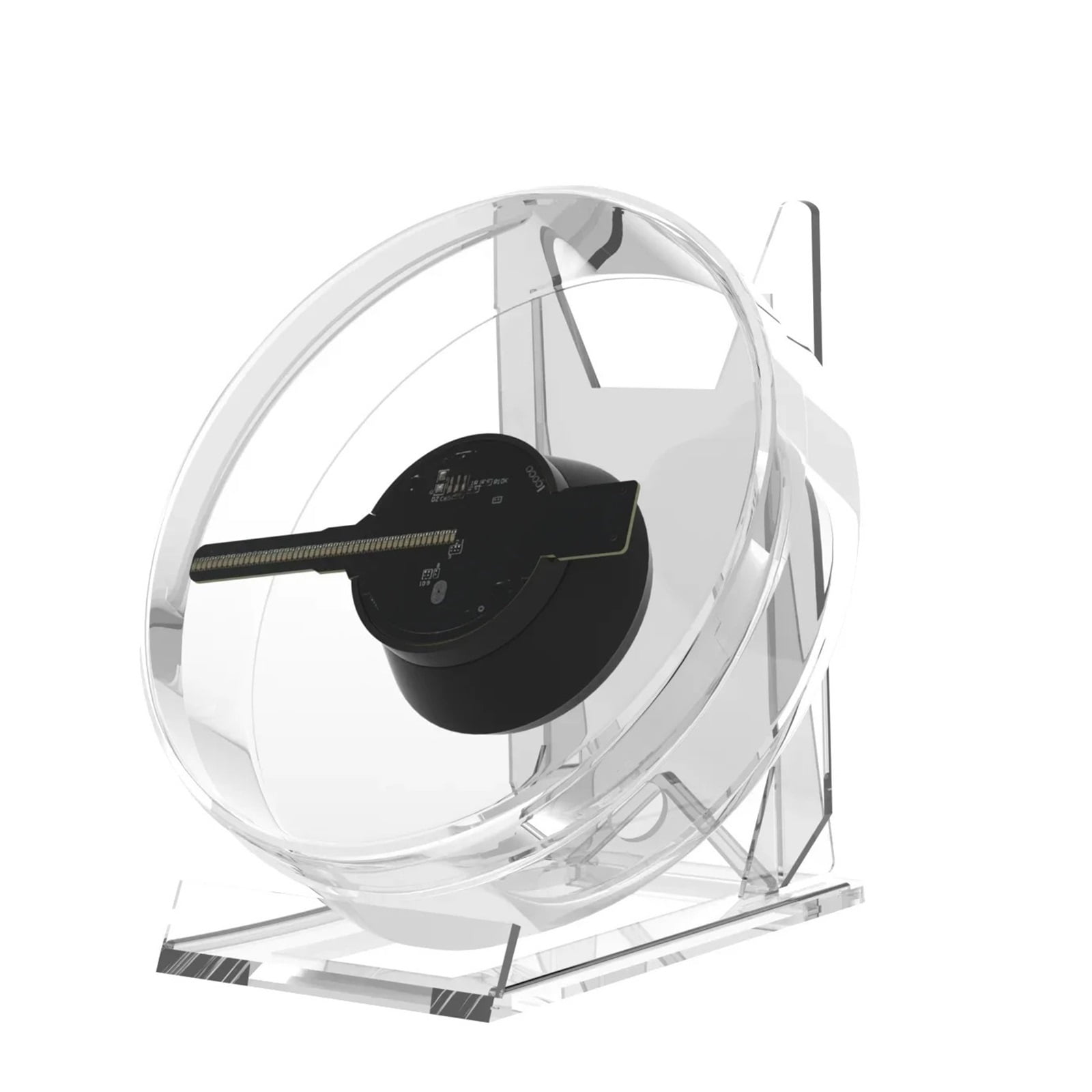 3D Holographic Projection Suspended Aerial Stereo Imaging Vertical LED ...