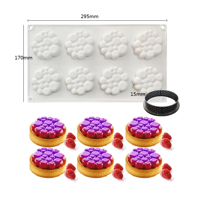 3D Honeycomb Silicone Molds for Baking DIY French Dessert Fondant Cakes ...