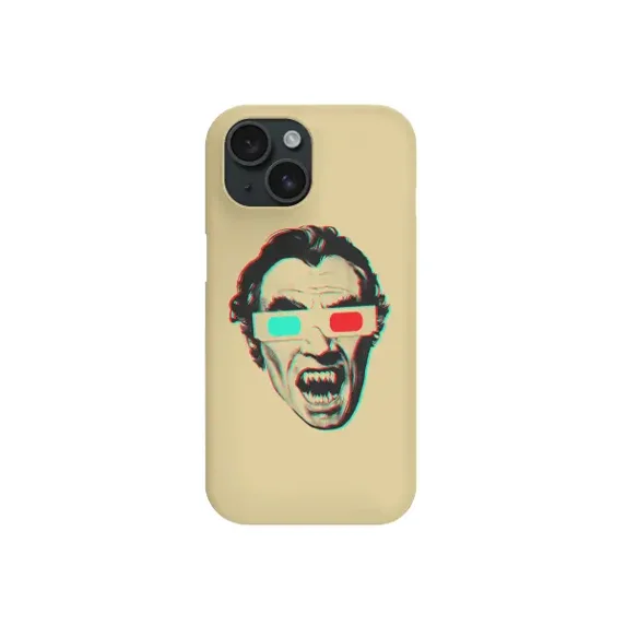 3D Horror Anaglyph Effect Phone Case for iPhone 16 15 14 13 12 11 Pro ...