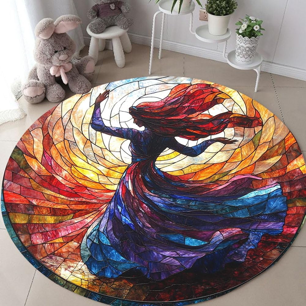 3D Horror Metal Skull Round Rug, distressed skull circle carpet for ...
