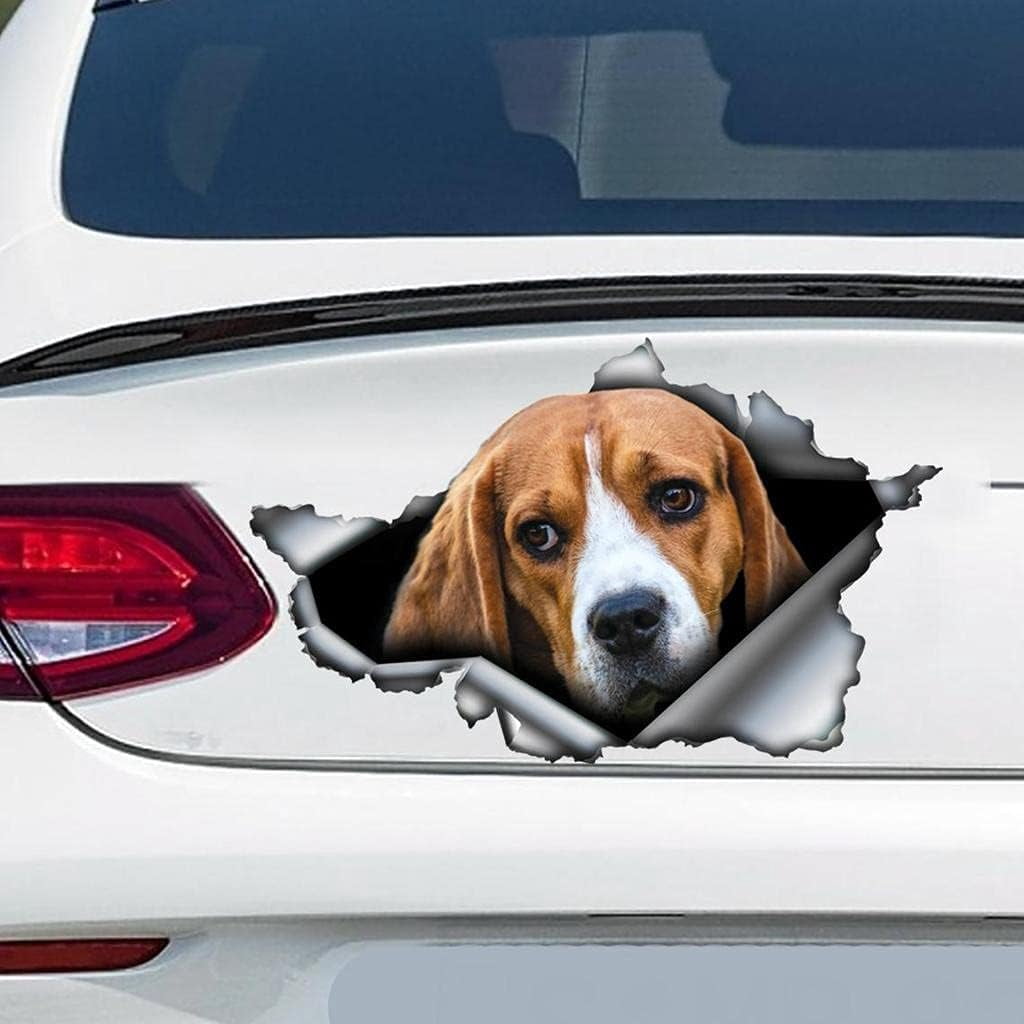 3D Husky Car Decoration Sticker for Car Window Bumper Husky Crack Vinyl ...