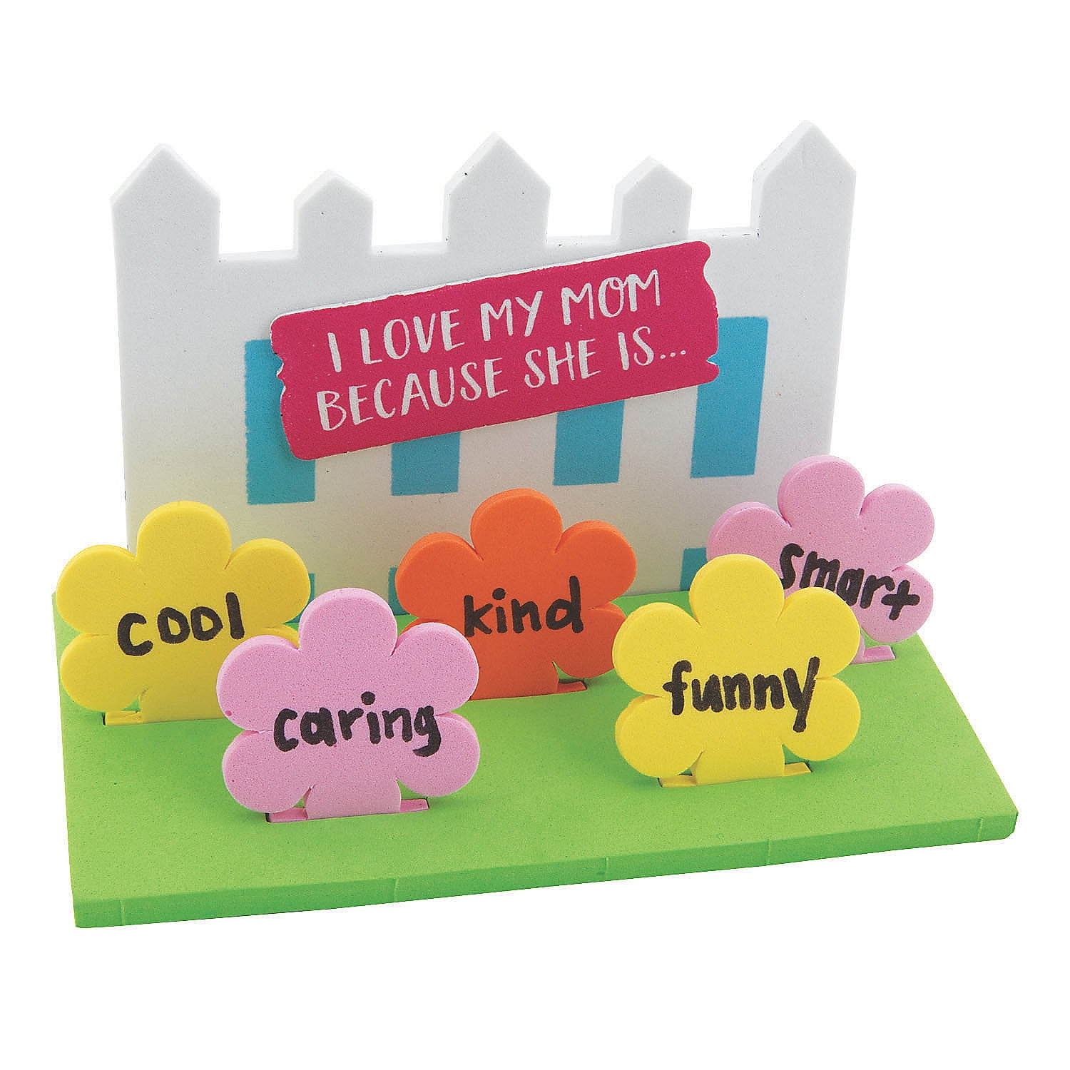 3D I Love My Mom Because Craft Kit, Craft Kits, 3 - D Tabletop, Home ...