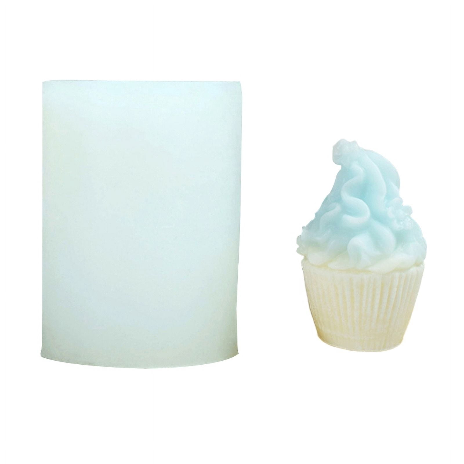 3D Ice Cream Shape Silicone Molds Flower Fondant Mold for Baking ...