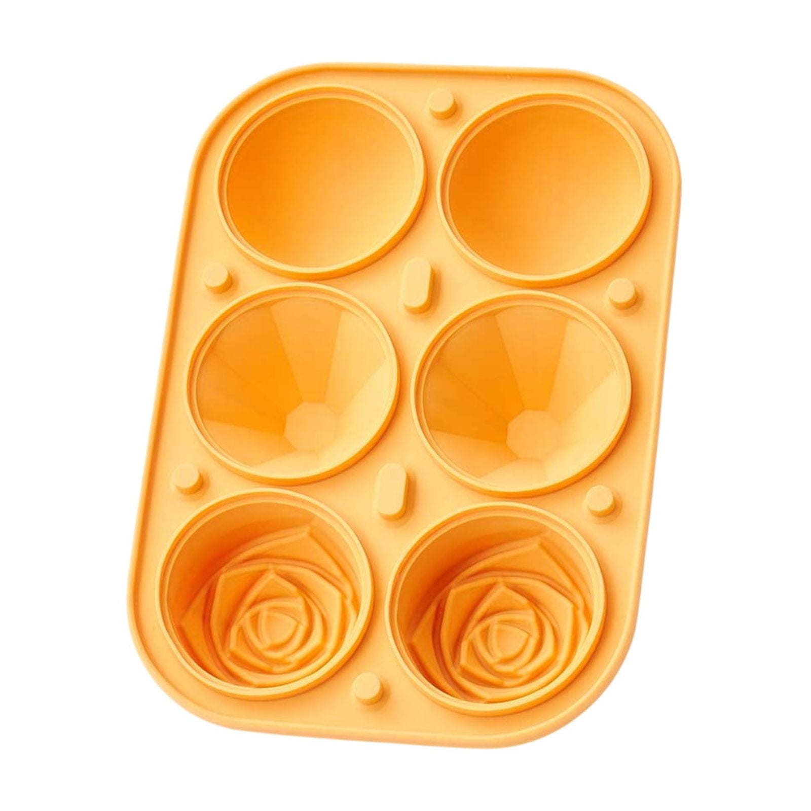 3D Ice Cube Molds, Silicone Ice Mold Set - Rose, Diamond, and Sphere ...