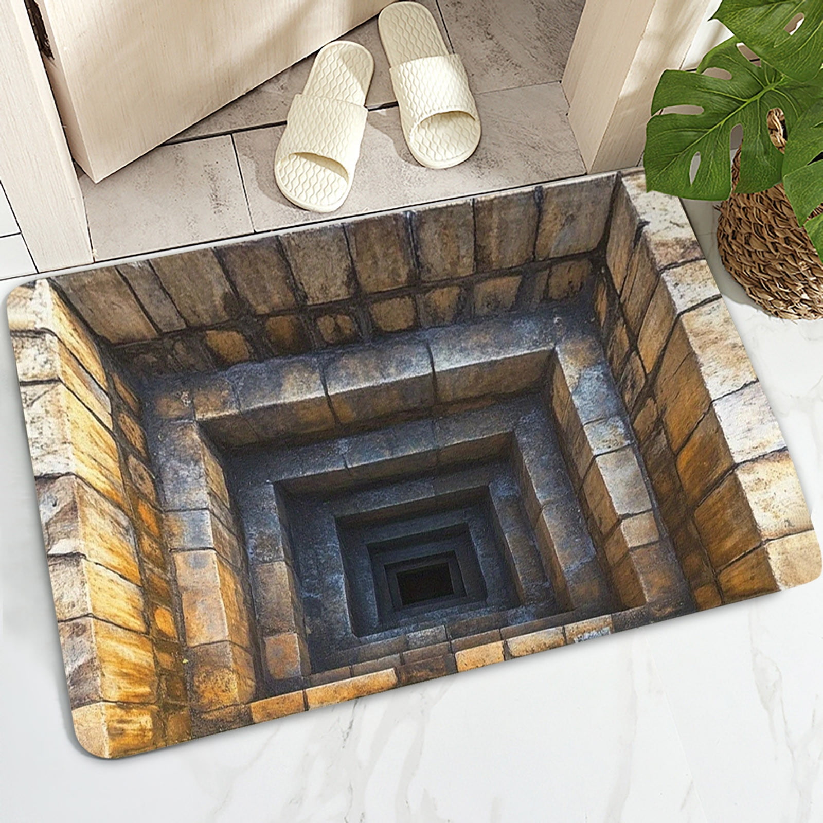 3D Illusion Doormat, Non-Slip Washable Welcome Mat for Home Entryway ...