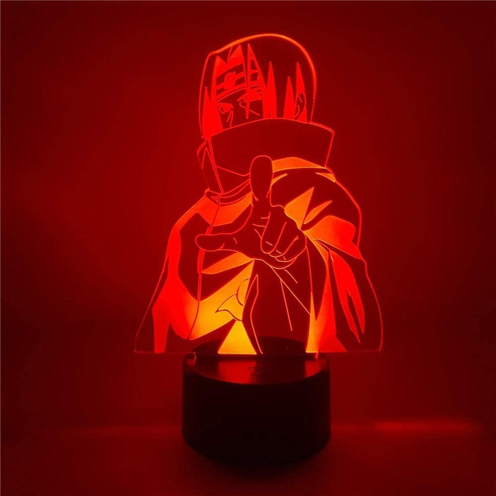 3D Illusion Lamp Anime Uchiha Itachi Anime Figures Night Light 3D Led ...