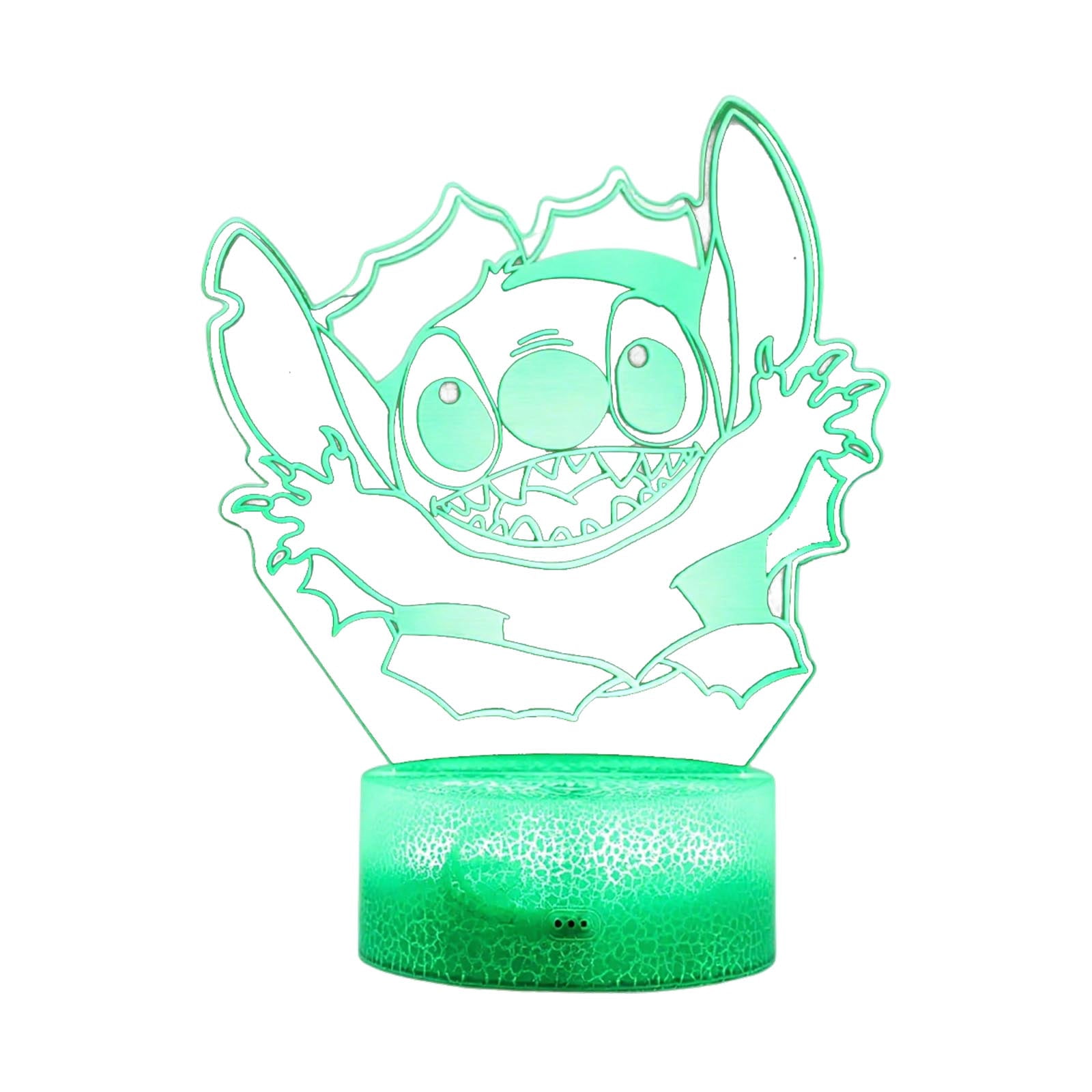 3D Illusion Stitch Night Light: Stitch Light with USB Charging & Smart ...