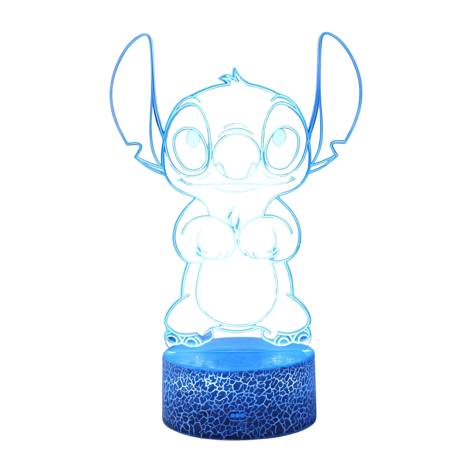 3D Illusion Stitch Night Light: Stitch Light with USB Charging & Smart ...