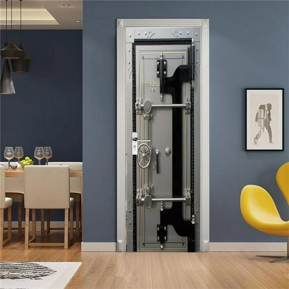 3D Imitation Metal Stereo Letter Door Sticker Wallpaper Self Adhesive ...