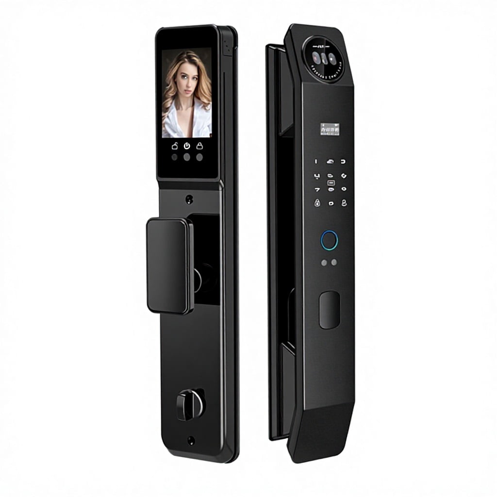 3D Intelligent Face Recognition Fingerprint Password Visual Intercom ...