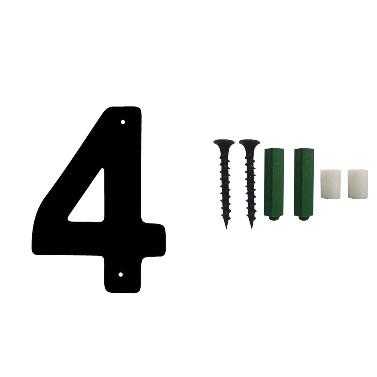3D Iron Art House Numbers & Letters Sign with Screws, Decorative Metal ...