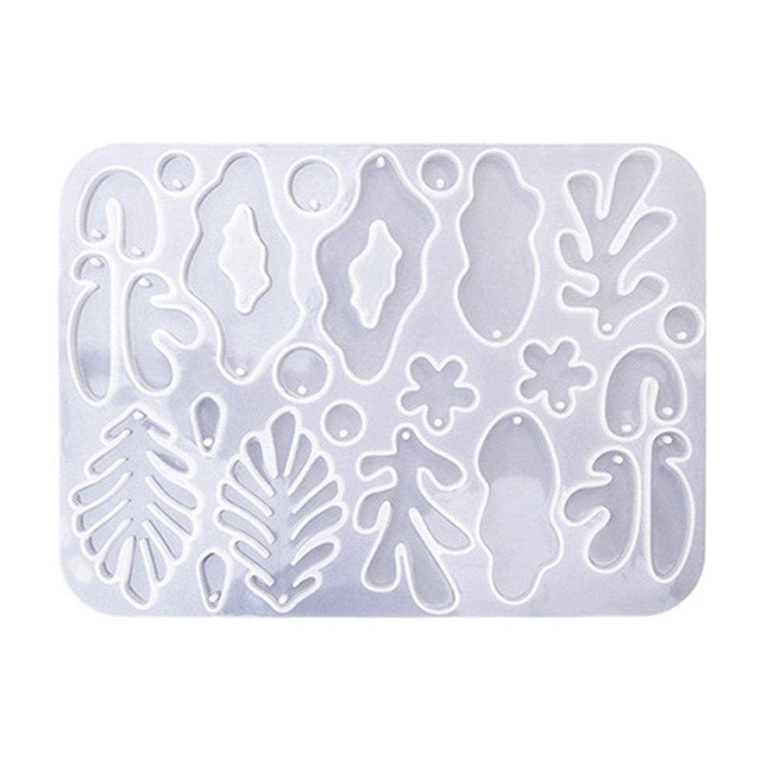 3D Irregular Earring Silicone Molds Epoxy Resin Mold Resin Pendant ...