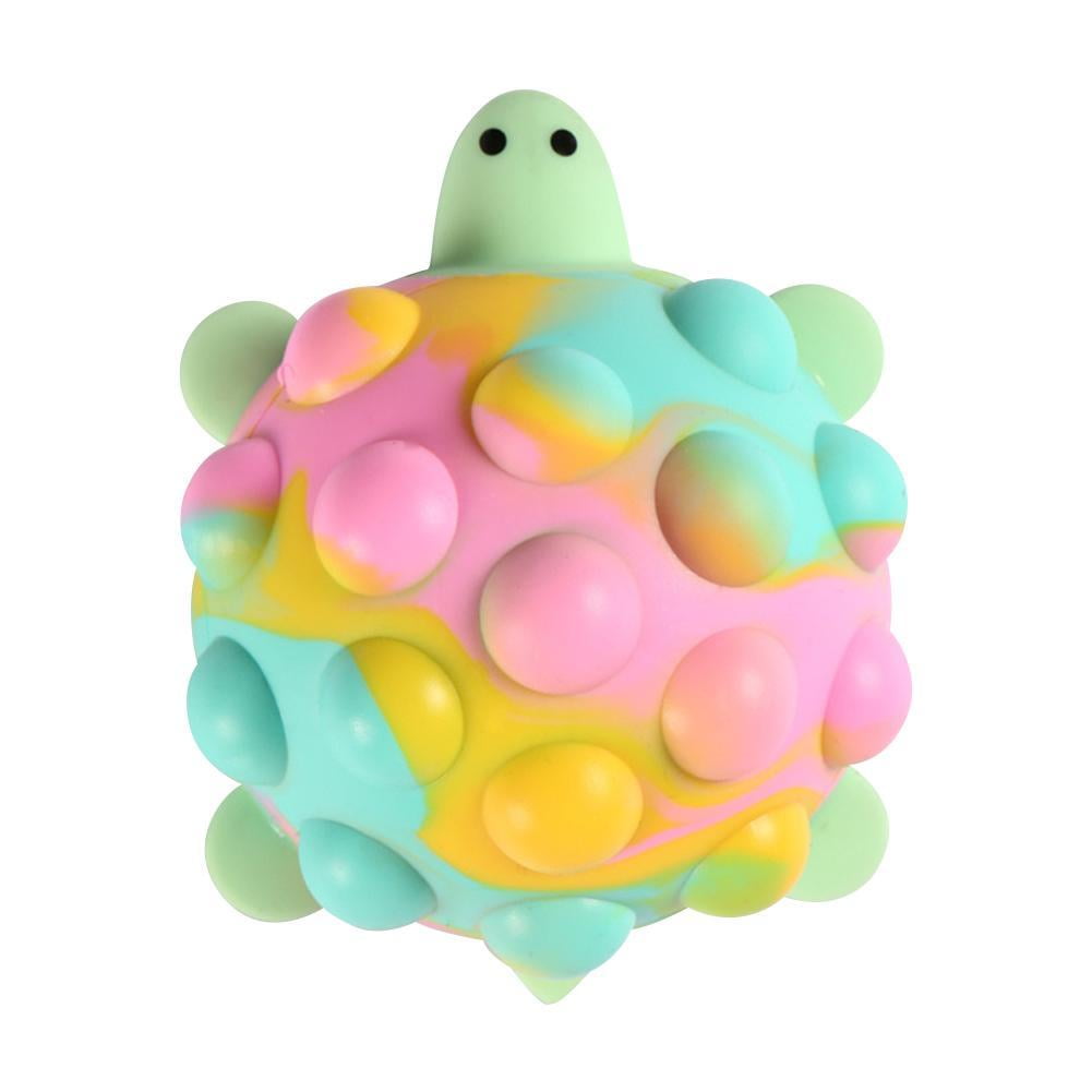 3D It Fidget Toy Stylish Kawaii Turtle Pinch Ball Silicone Push It ...