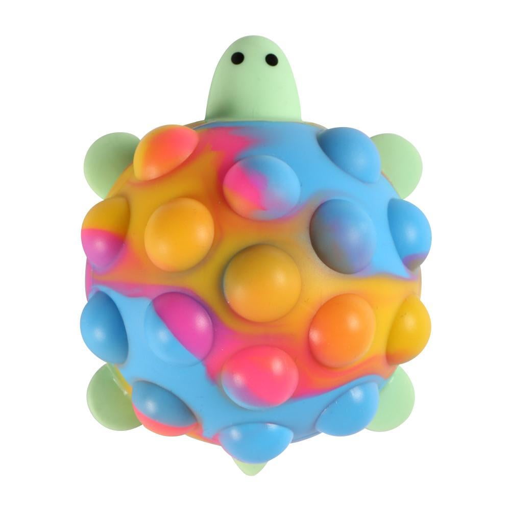 3D It Fidget Toy Stylish Kawaii Turtle Pinch Ball Silicone Push It ...