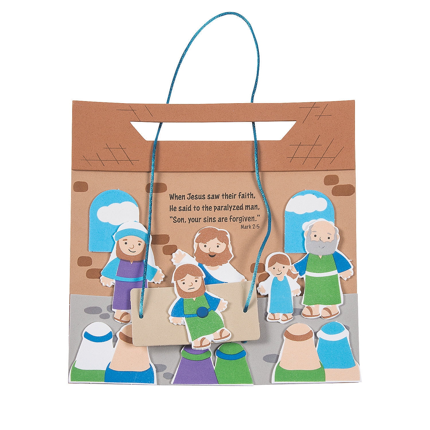 3D Jesus Heals a Paralyzed Man Sign Craft Kit, Craft Kits, 3 - D ...