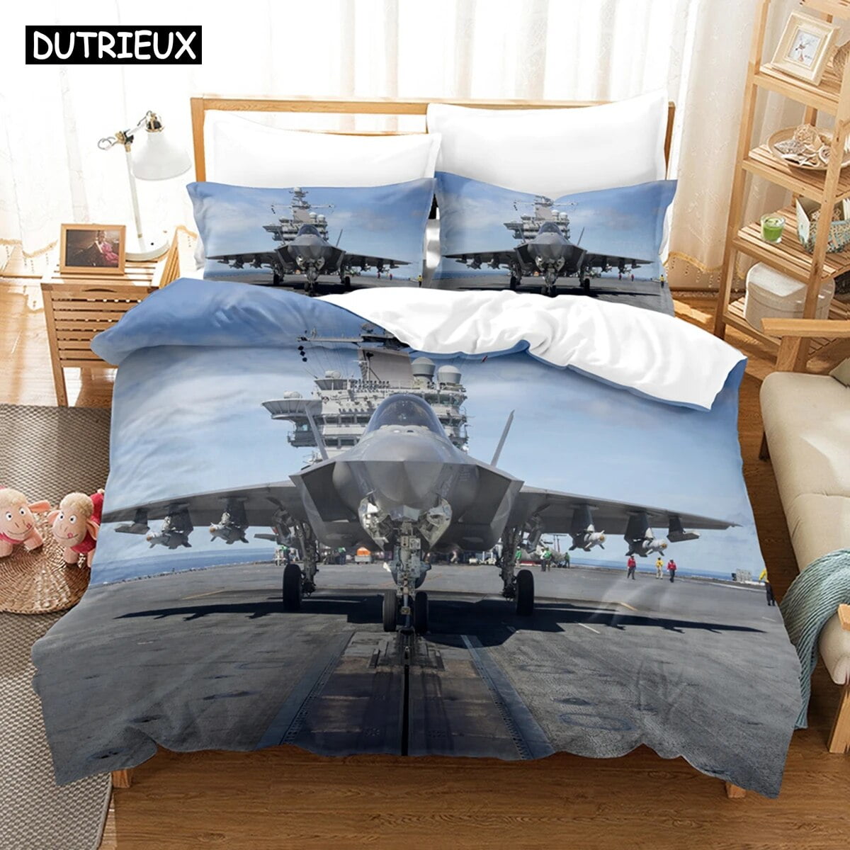 3D Jet Fighter Battle Plane F-35 Bedding Sets Duvet Cover Set With ...