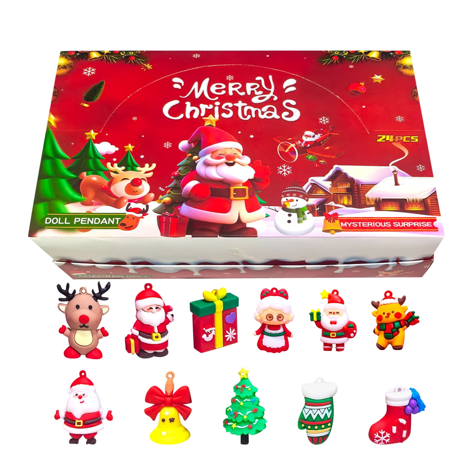 3D Keychain Advent Calendar 2025, Christmas Countdown with 24 Character ...