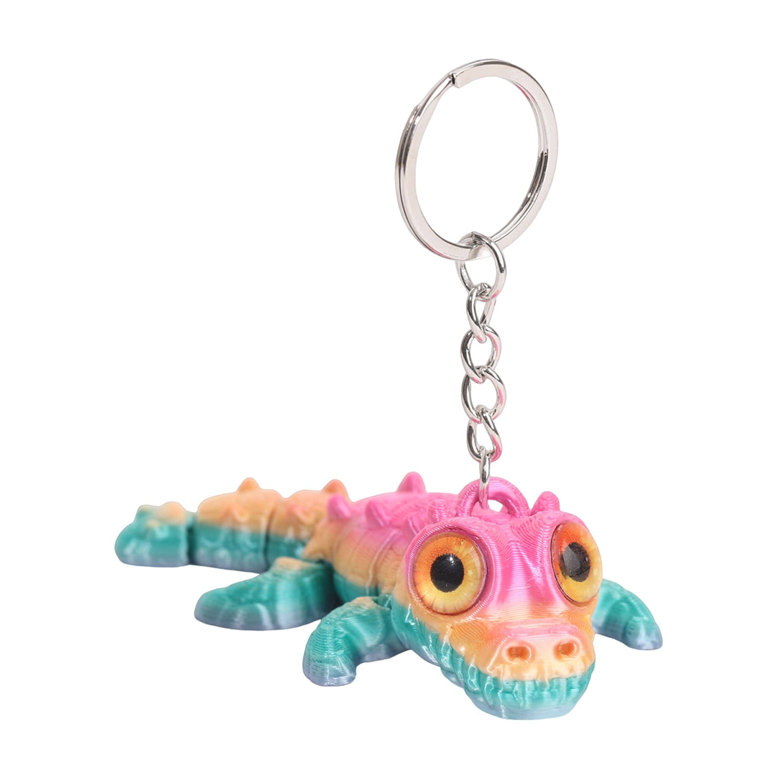 3D Keychain for Christmas,Cute Alligator Keychain Fun and Durable Green ...