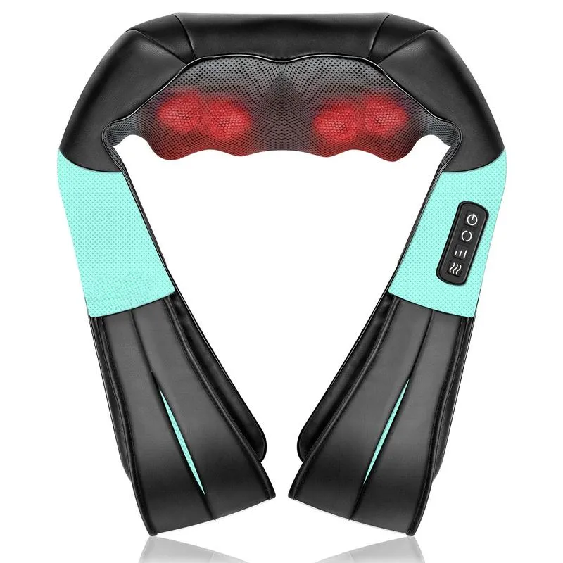 3D Kneading Shiatsu Massage Pillow with Heat – Electric Deep Tissue ...