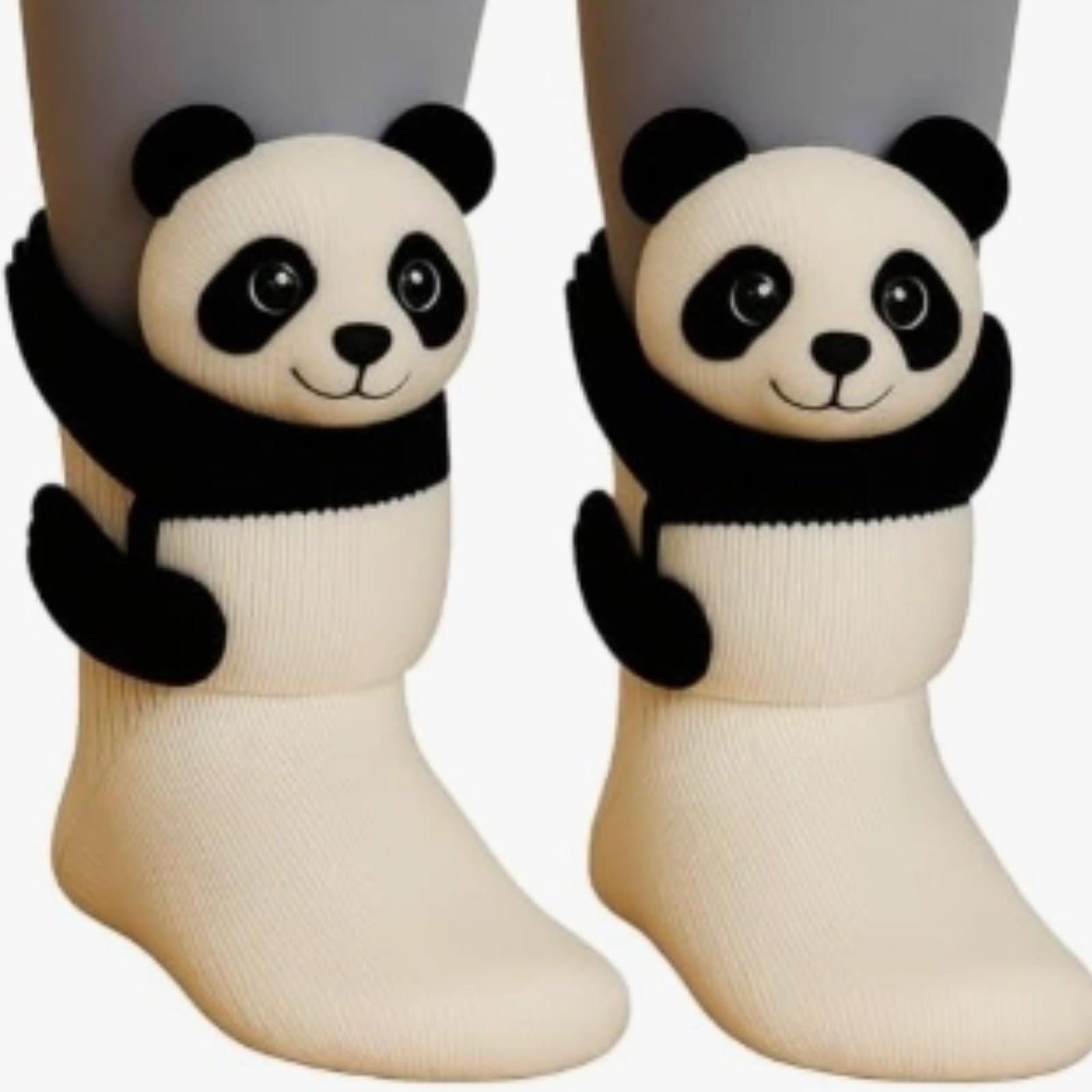 3D Knit Animal Novelty Hug Sock, Hand Crocheted Warm Socks, Funny ...