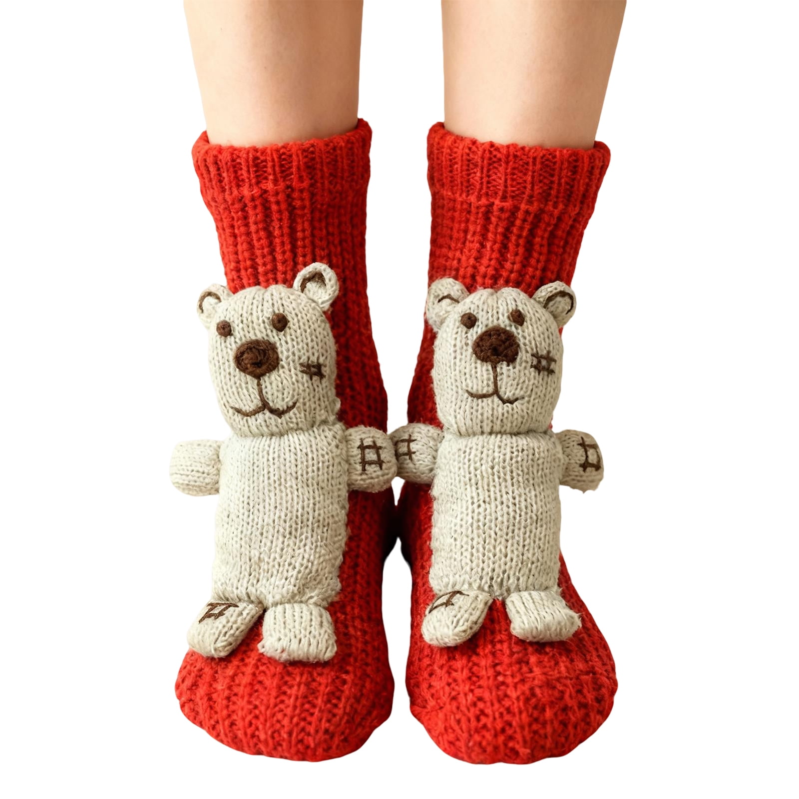 3D Knit Animal Socks, Animal Socks Hand Crocheted, Double-layer cotton ...